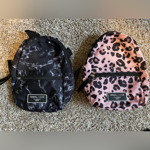Bags | 1 Kendall Kylie Black Marble Or Pink Cheetah Backpack | Poshmark